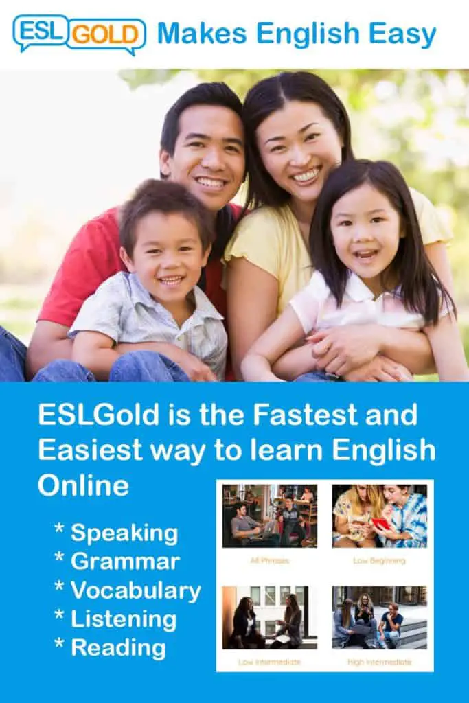 ESL Gold - Start speaking English as a second language today!